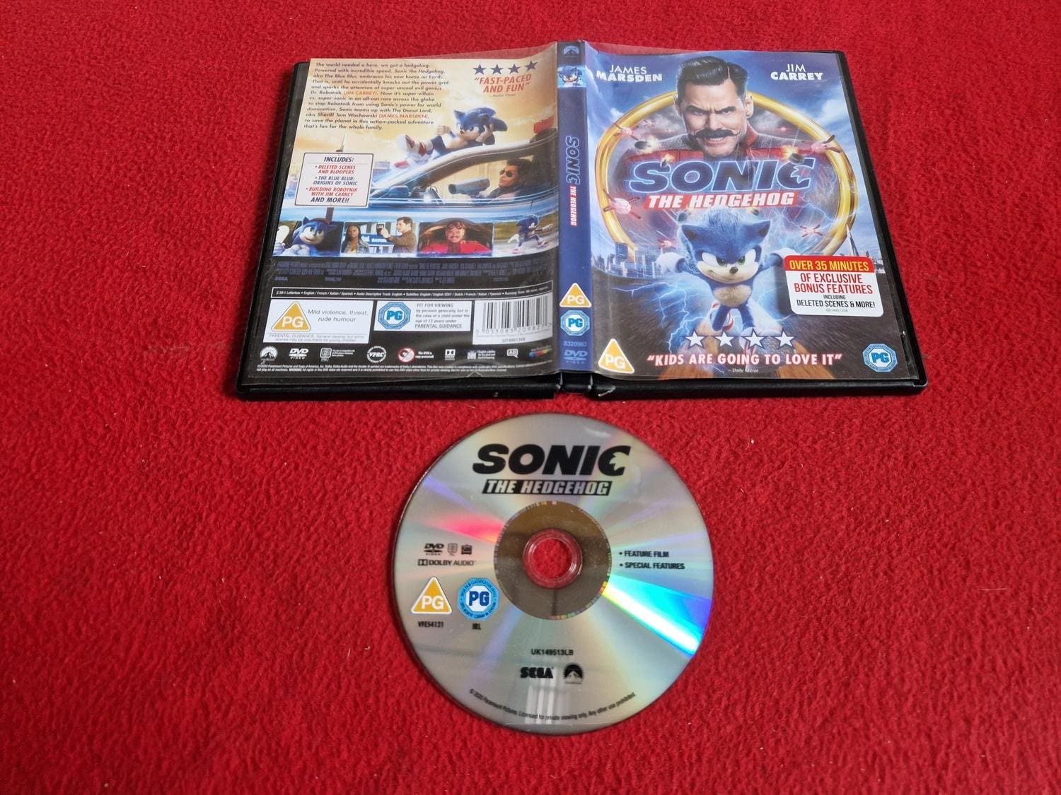 SONIC THE HEDGEHOG DVD | Köp från game-world på Tradera (660055777)
