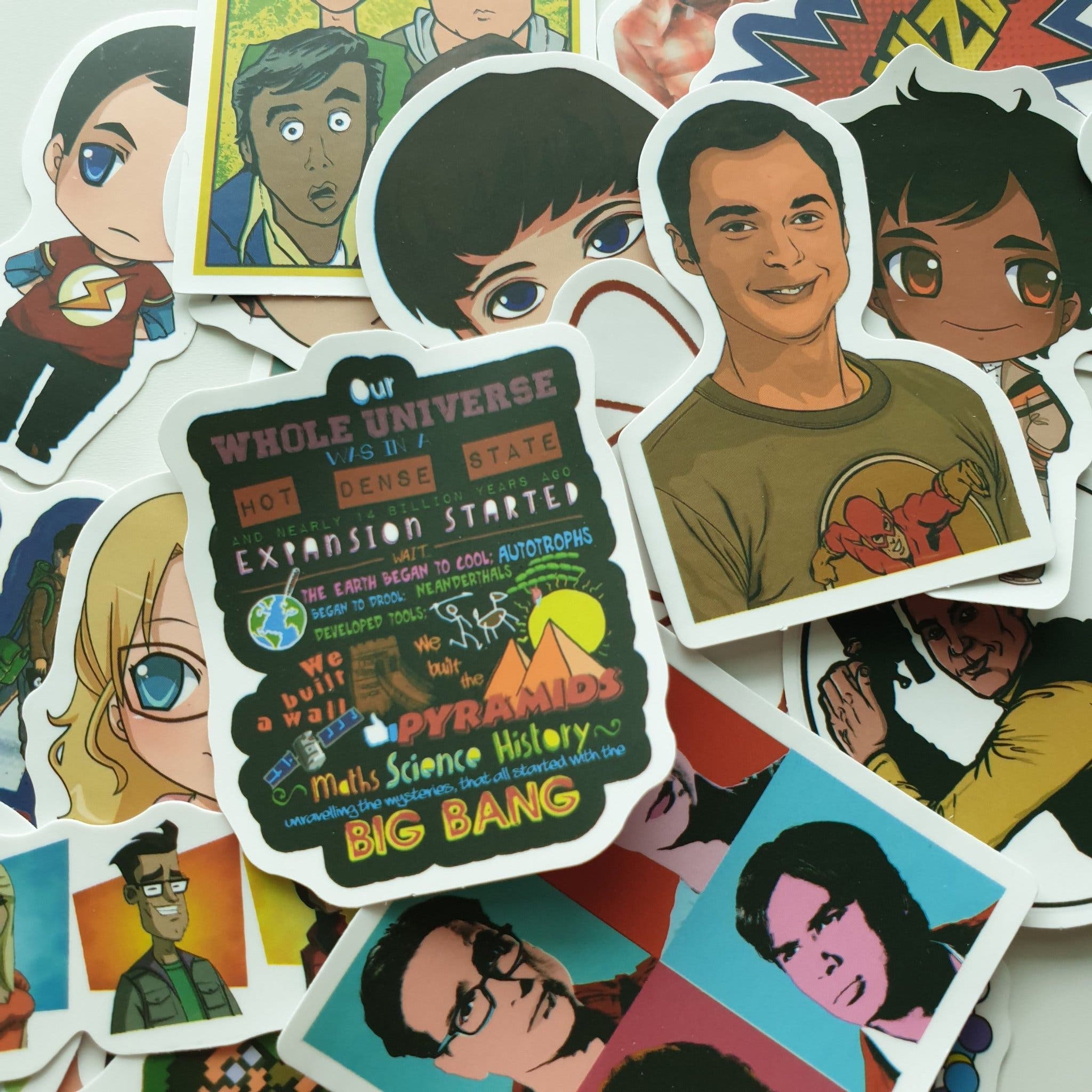 25st The big bang theory klistermärken/stickers | Köp på Tradera ...