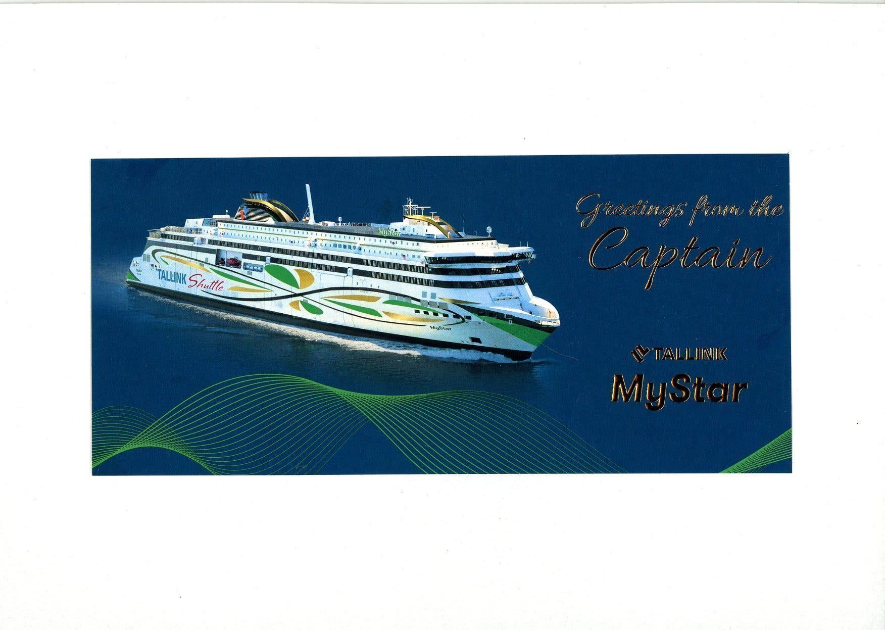 Liten affish med Tallink MyStar limmad på papps.. | Köp på Tradera ...