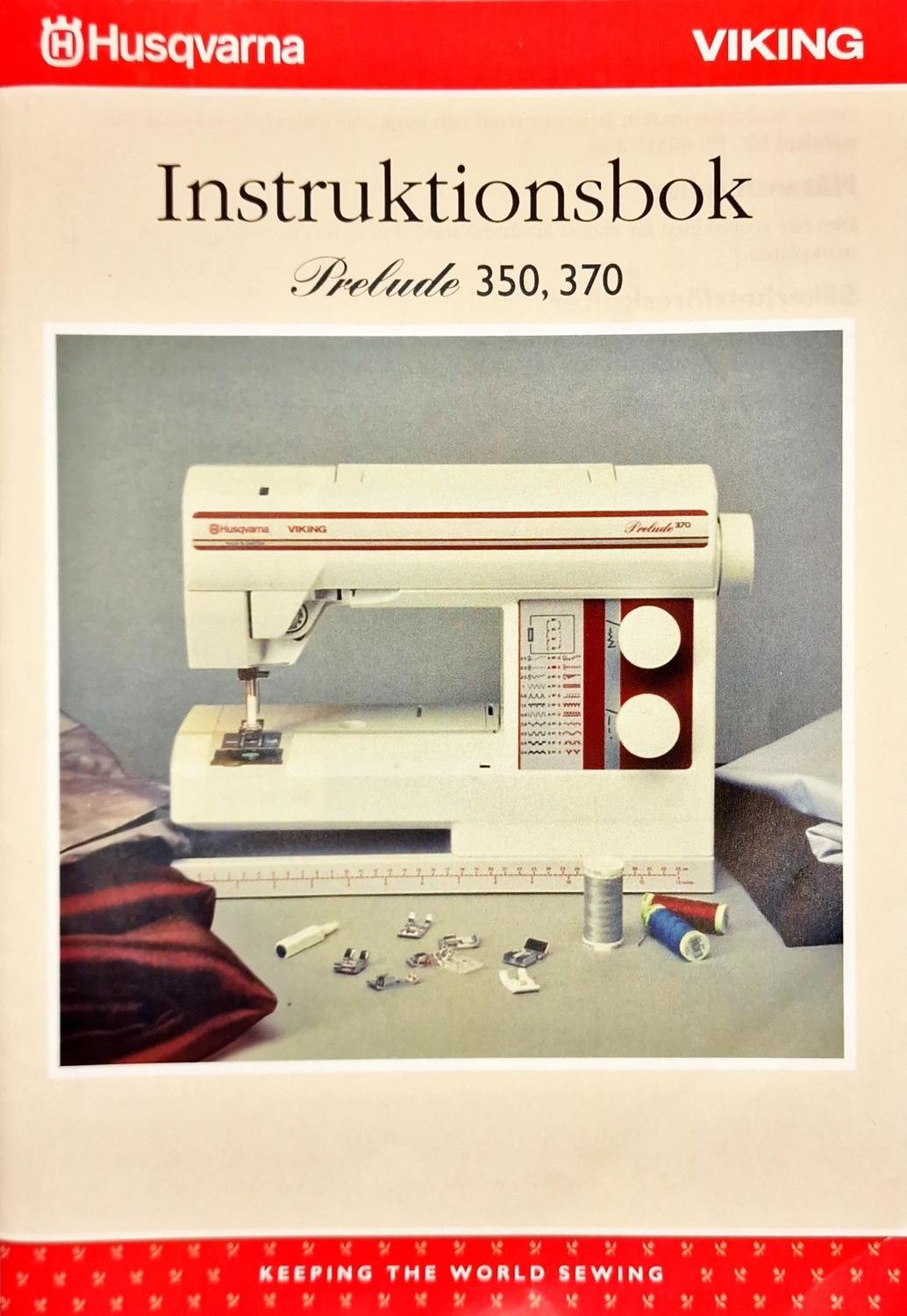 Husqvarna Viking Prelude 350, 370 , Bruksanvisn.. | Köp på Tradera ...