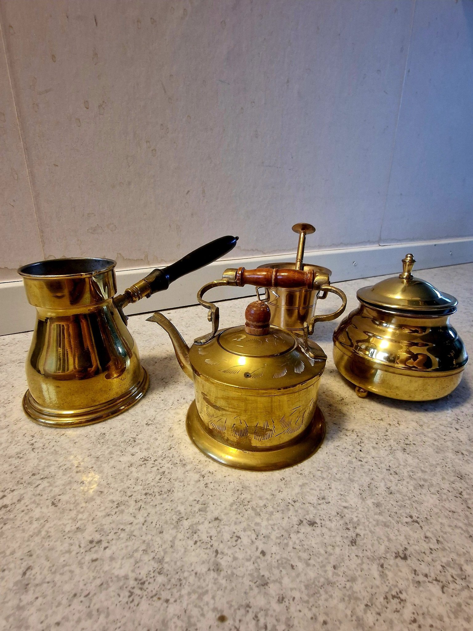 Mässings set | Köp på Tradera (713293521)