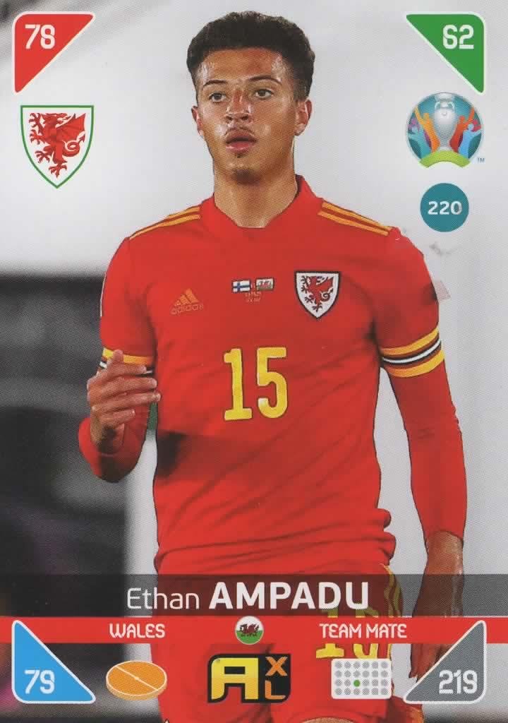 220. Ethan Ampadu (Wales). E.. | Köp från Samlartorget på Tradera ...
