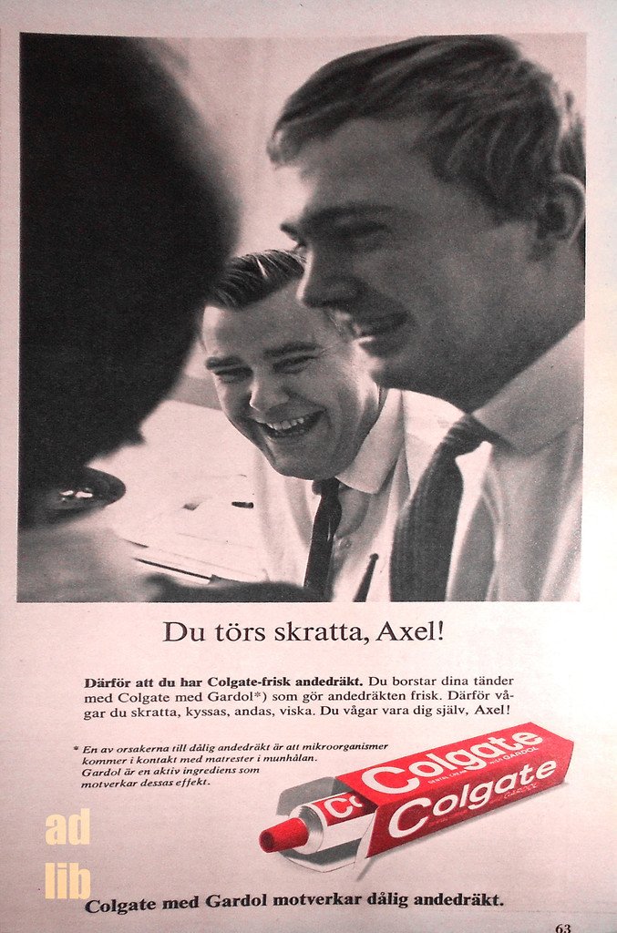 COLGATE TANDKRÄM MED GARDOL - DU TÖRS SKRATTA, .. | Köp på Tradera ...