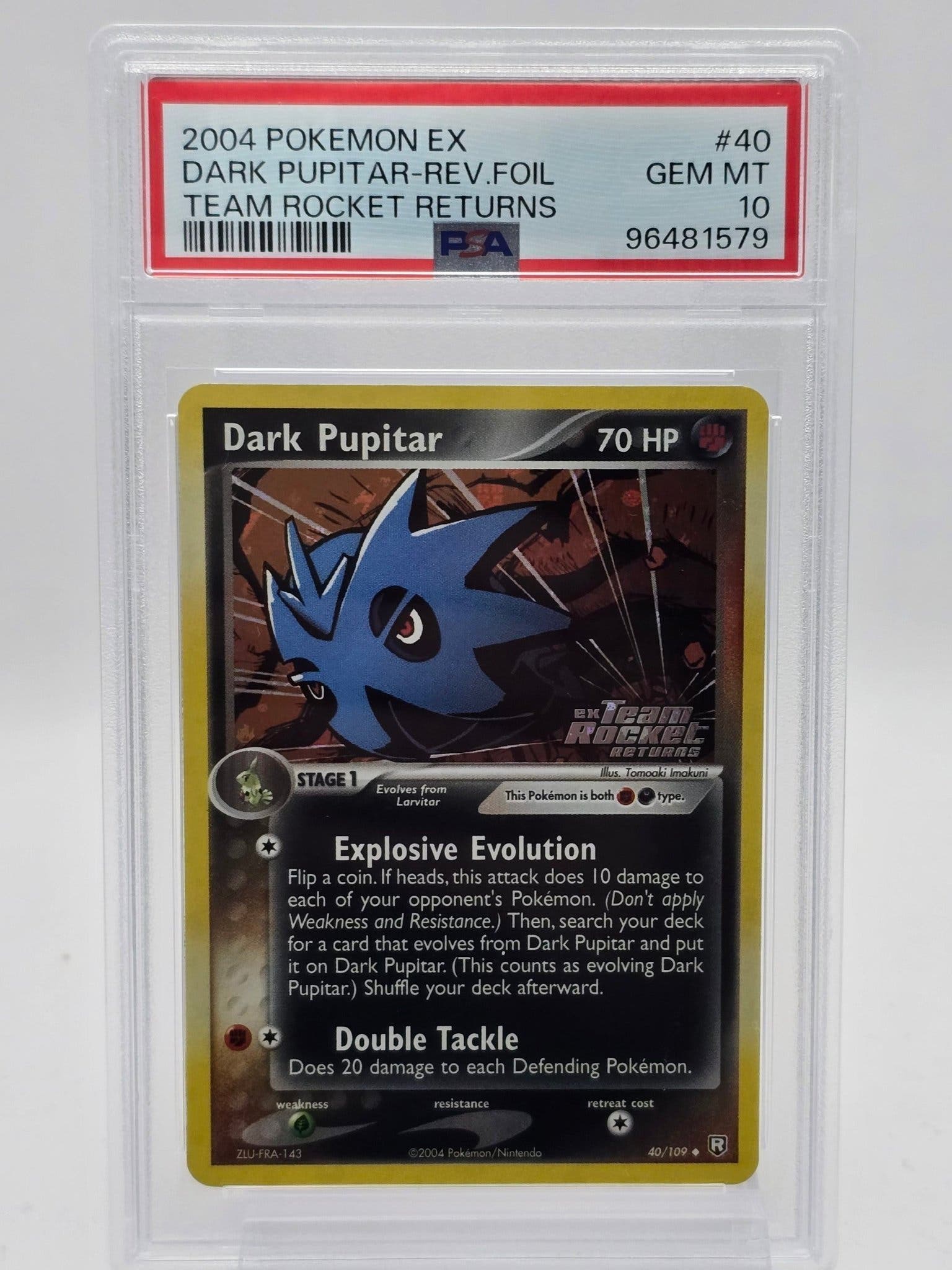 Dark Pupitar 40/109 Team Rocket Returns psa 10 .. | Köp på Tradera ...