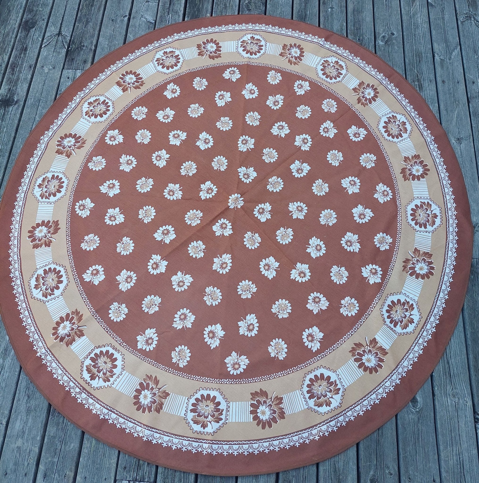 Vintage rund duk i fint begagnat skick! 150cm i.. | Köp på Tradera ...