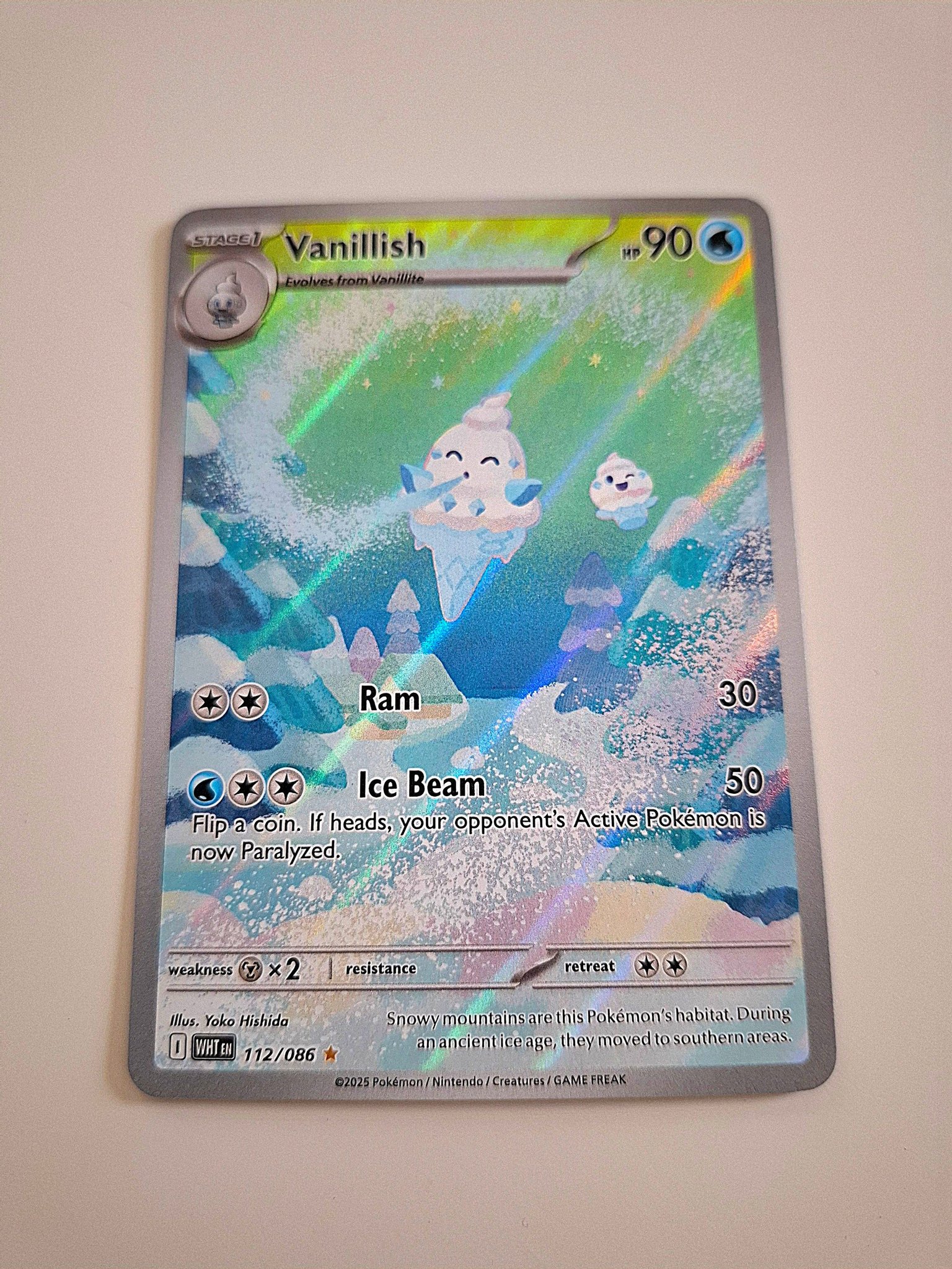 Vanillish Pokemon White Flare 112/086 Full Art | Köp på Tradera (691145611)