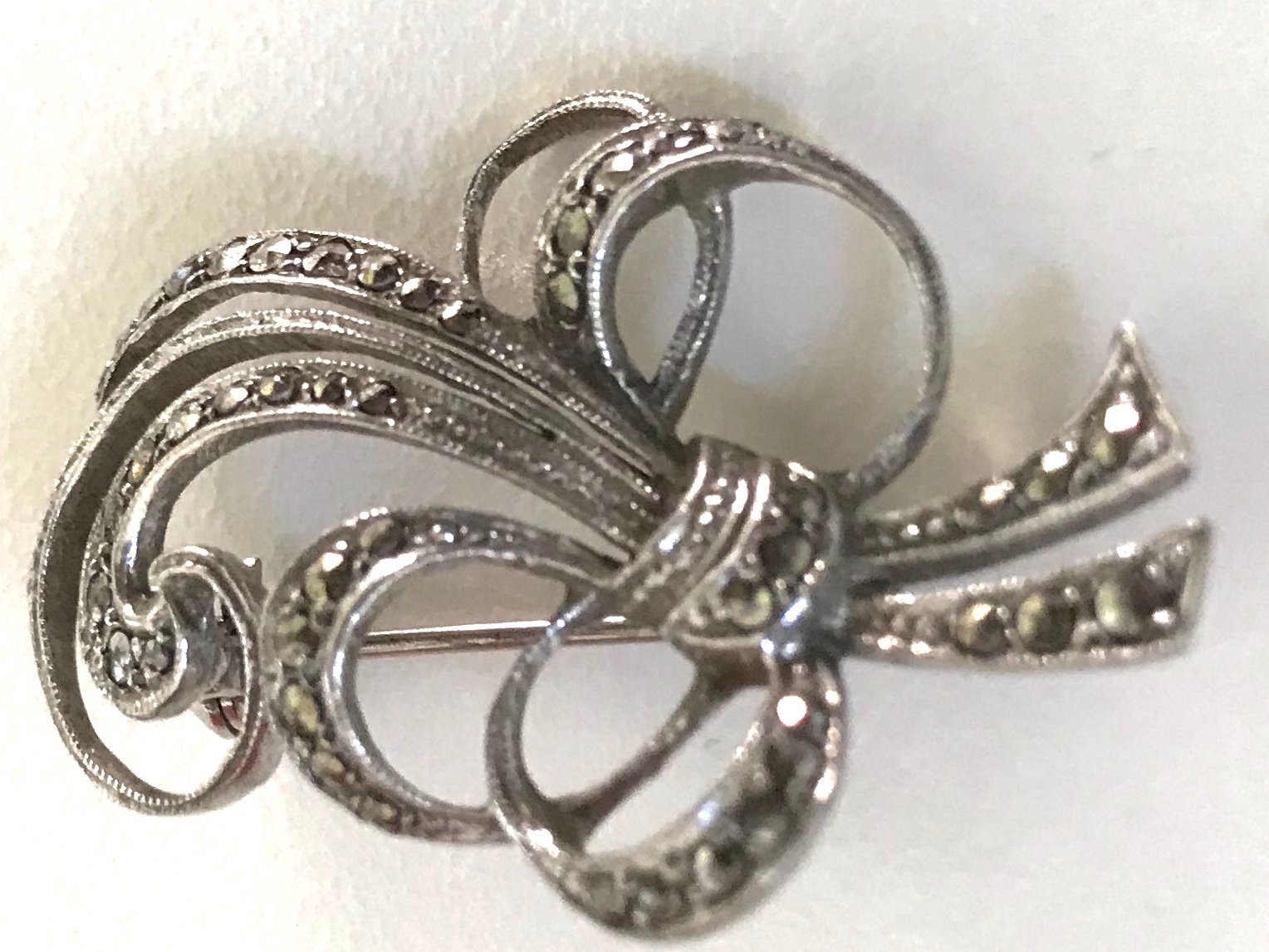 Vintage brosch i 835 silver (410028943) ᐈ Köp på Tradera