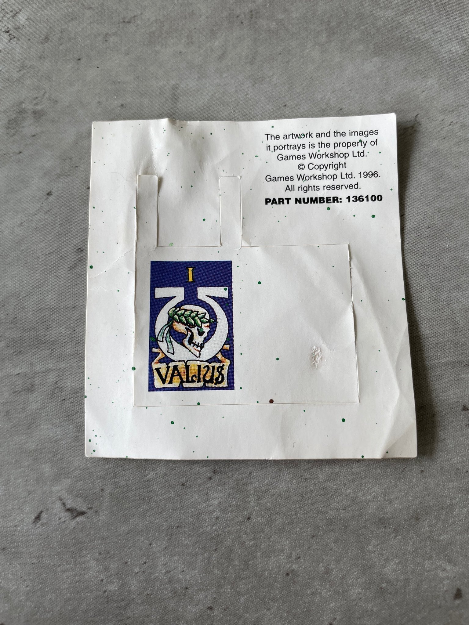Warhammer 40k Valius Valor Flag | Köp på Tradera (717583517)