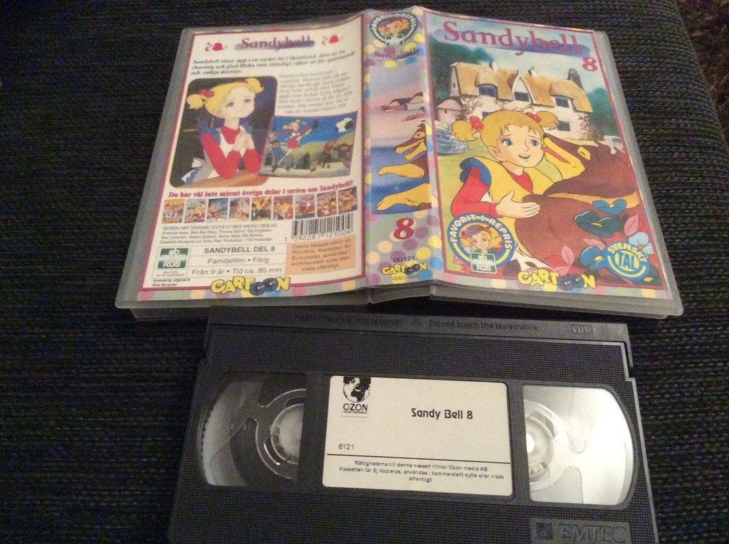 SANDYBELL 8 VHS svensk tal Cartoon