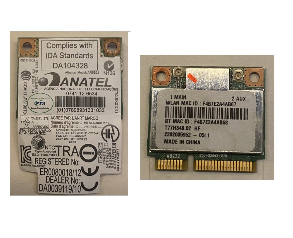 Atheros AR5B22 N136 Trådlöst Kort | Köp på Tradera (700323467)