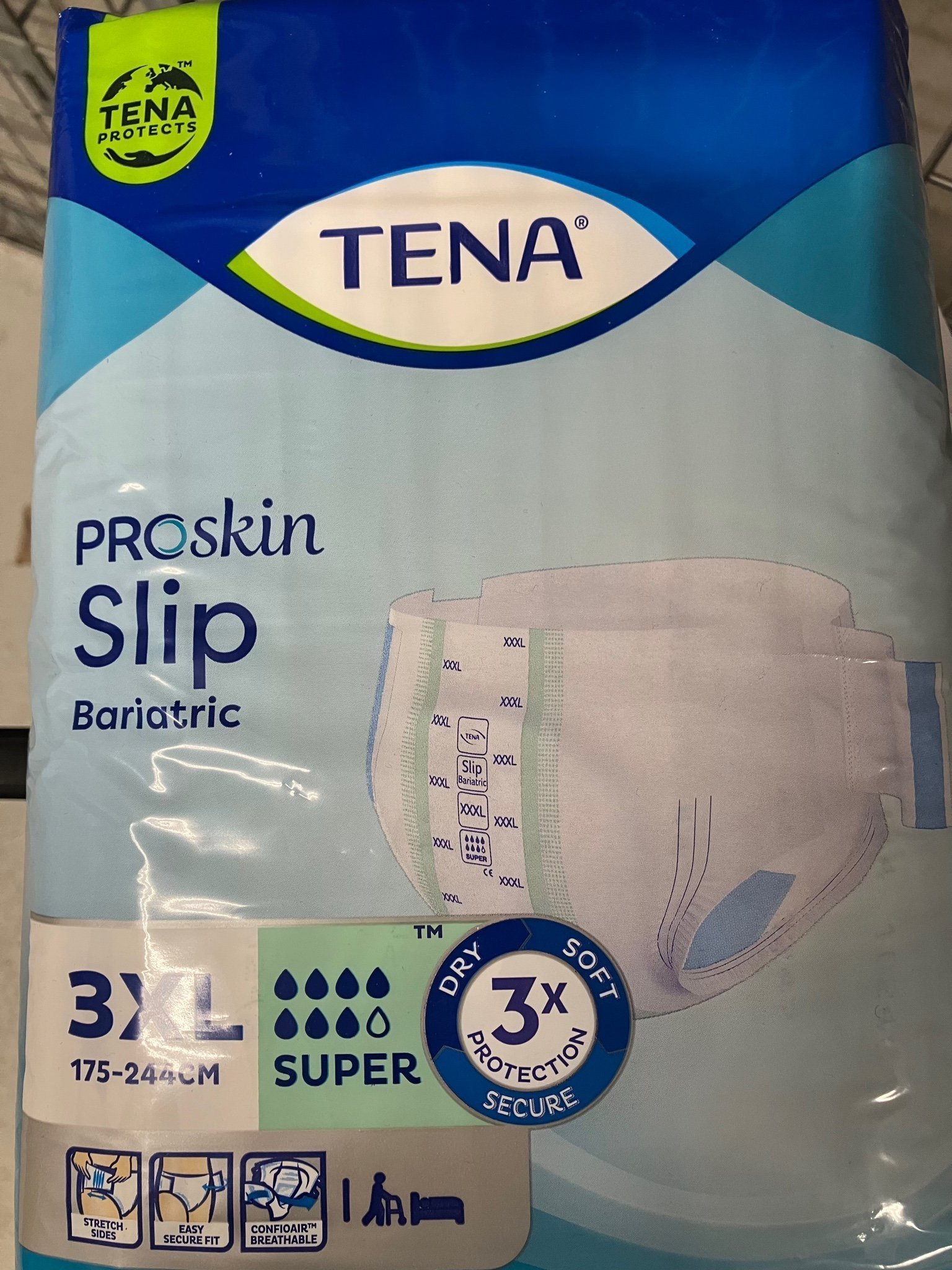 Inkontinens/Vuxenblöjor Tena Slip Super 3 XL | Köp på Tradera (600825607)