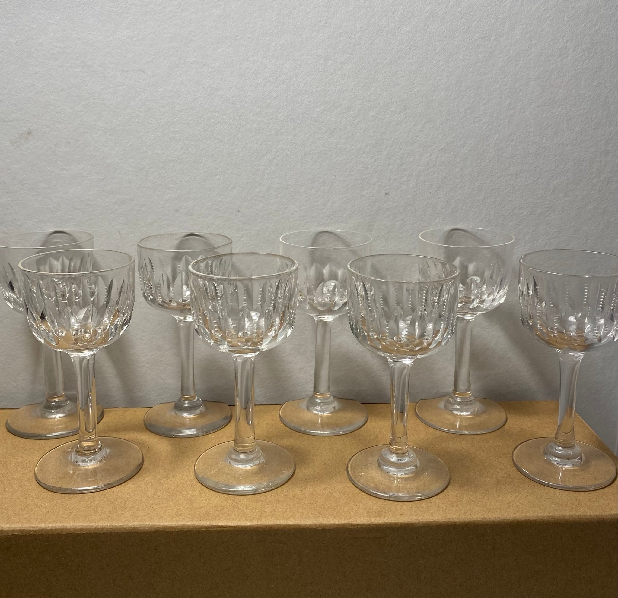 Orrefors vintage snapsglas – kristall – set 8 s.. | Köp på Tradera ...