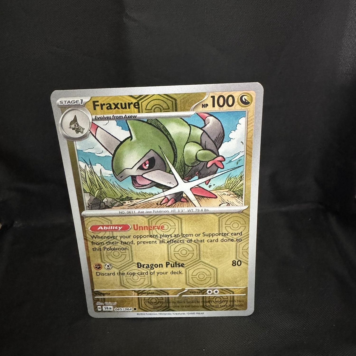 Pokémon Fraxure 045/064 Reverse Holo Shrouded F.. | Köp på Tradera ...