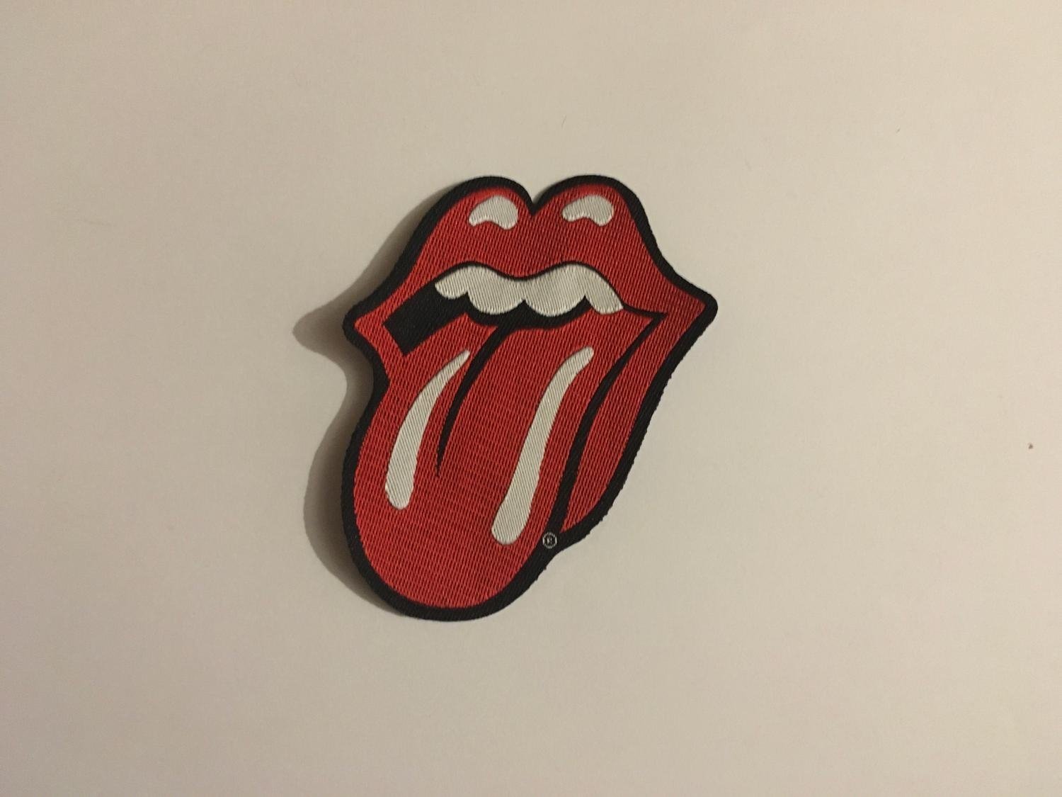 THE ROLLING STONES - TONGUE CUT-OUT. Tygmärke c.. | Köp på Tradera ...