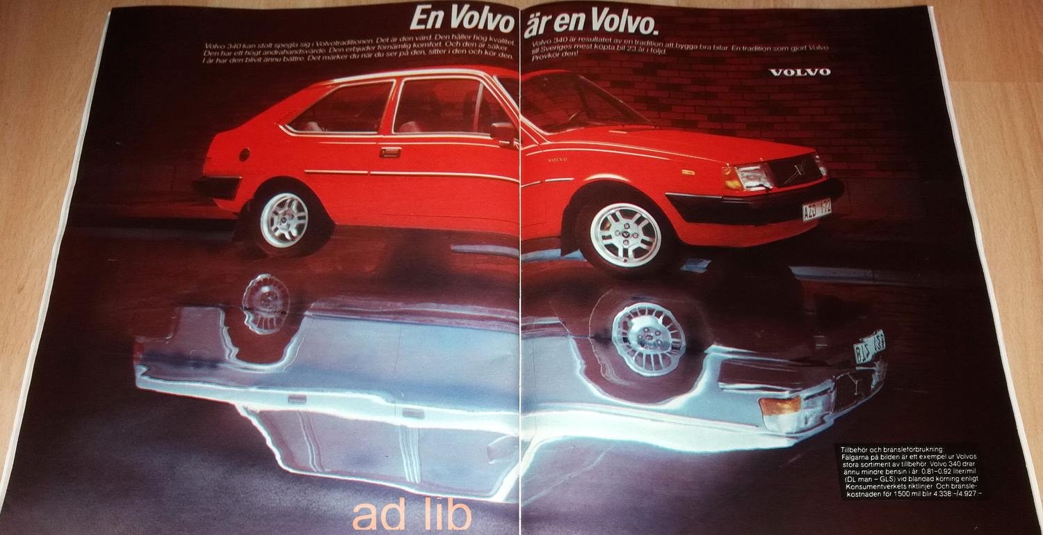 VOLVO 340, REKLAM STOR TIDNINGSANNONS 1981 | Köp på Tradera (608610194)