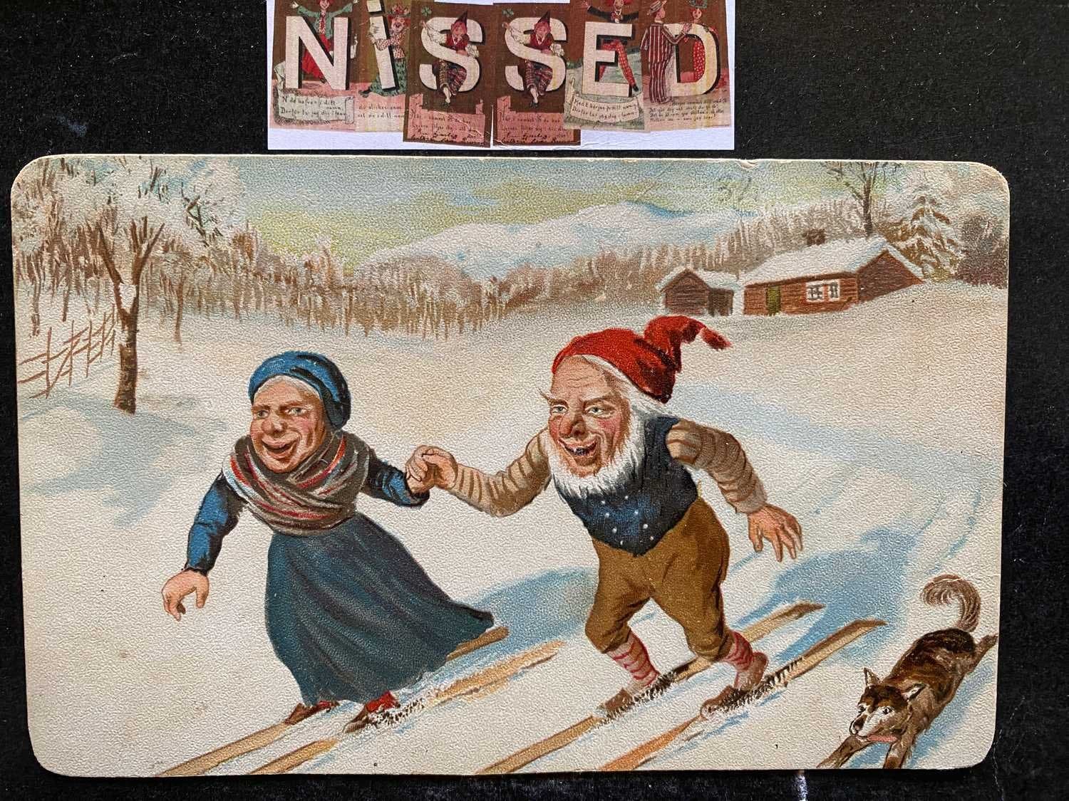 Se produkter som liknar Norskt kartongkort tomte med .. på Tradera ...