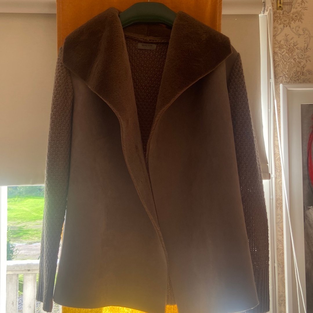 Vilken härlig fusk päls jacka / kofta med krage.. | Köp på Tradera ...