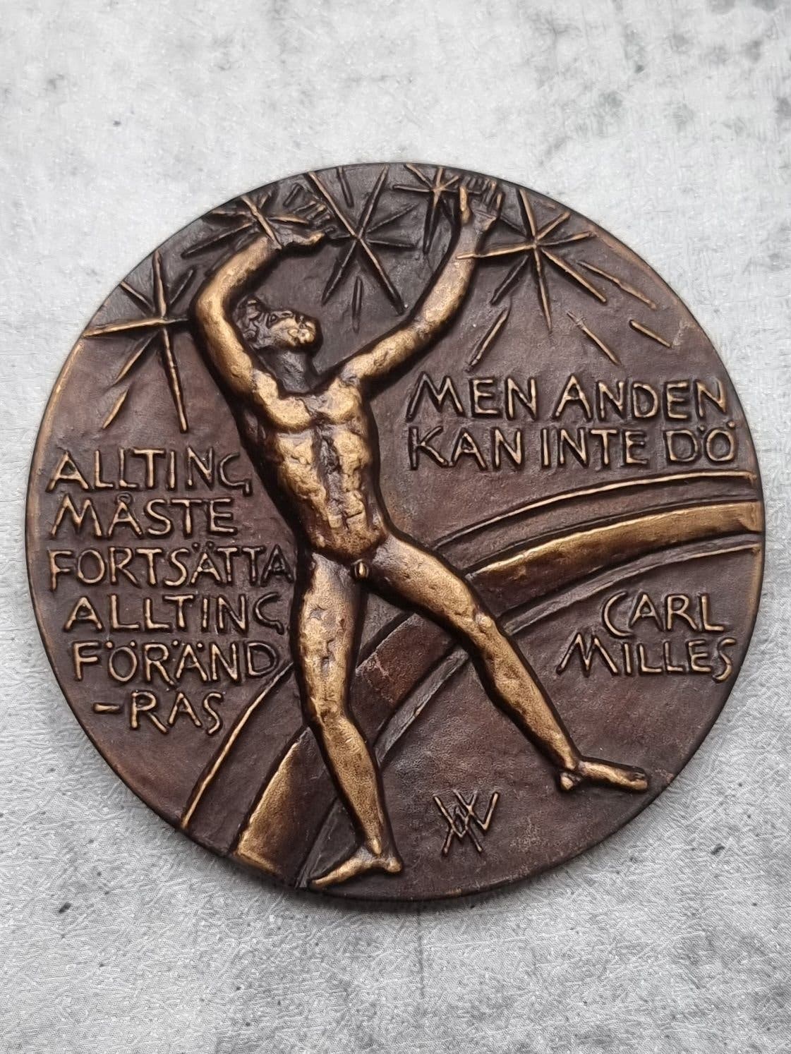 MEDALJ, Carl Milles (1875-1955.. | Köp från BurmansMynt på Tradera ...