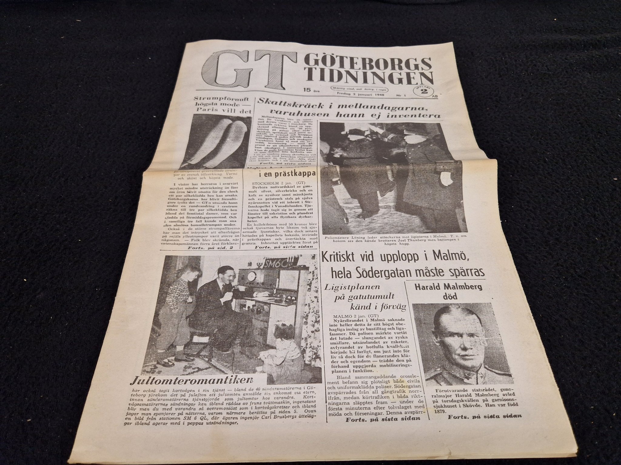 Göteborgs Tidningen GT Från Årtal .. | Köp från miche65 på Tradera ...