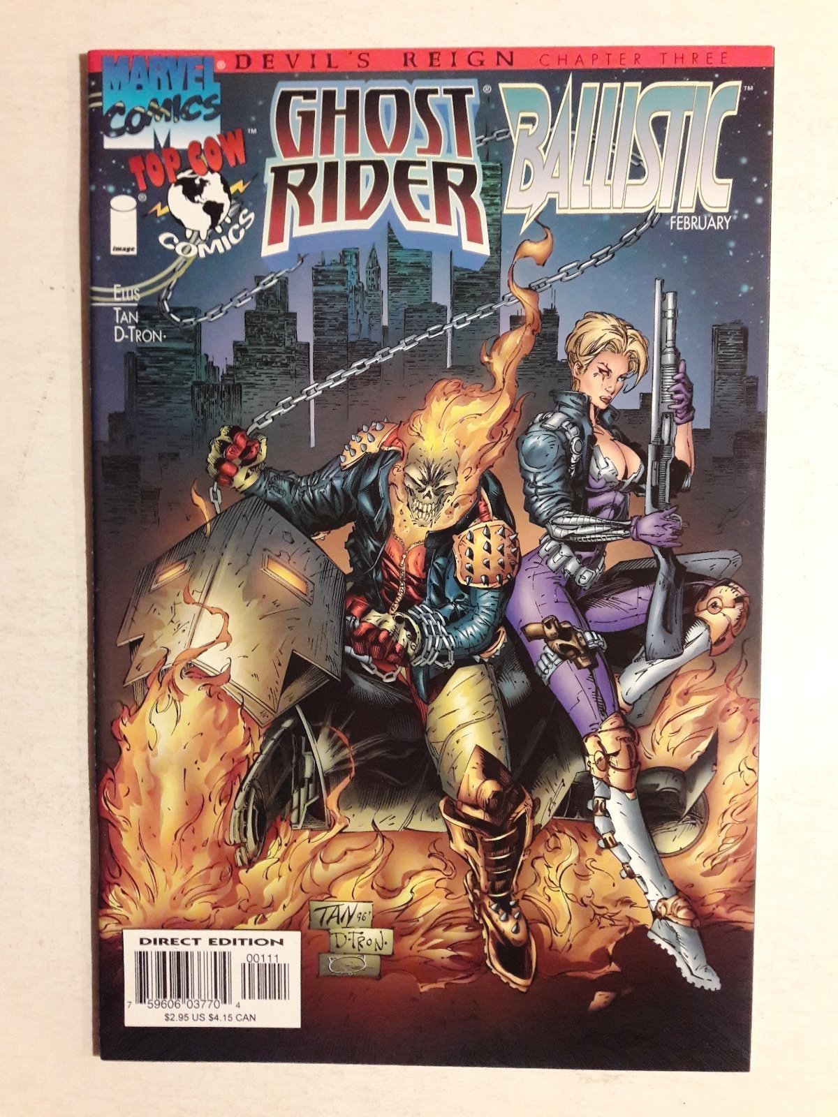 US Marvel/Image - Ghost Rider/Ballistic - onesh.. | Köp på Tradera ...