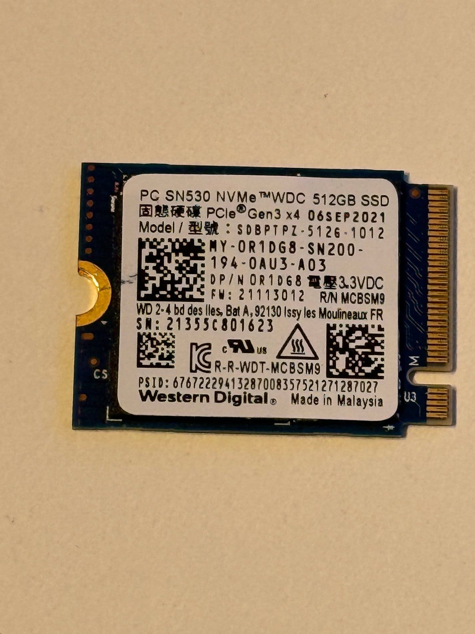 Se produkter som liknar PC SN530 NVMe WDC SSD på Tradera (690512640)