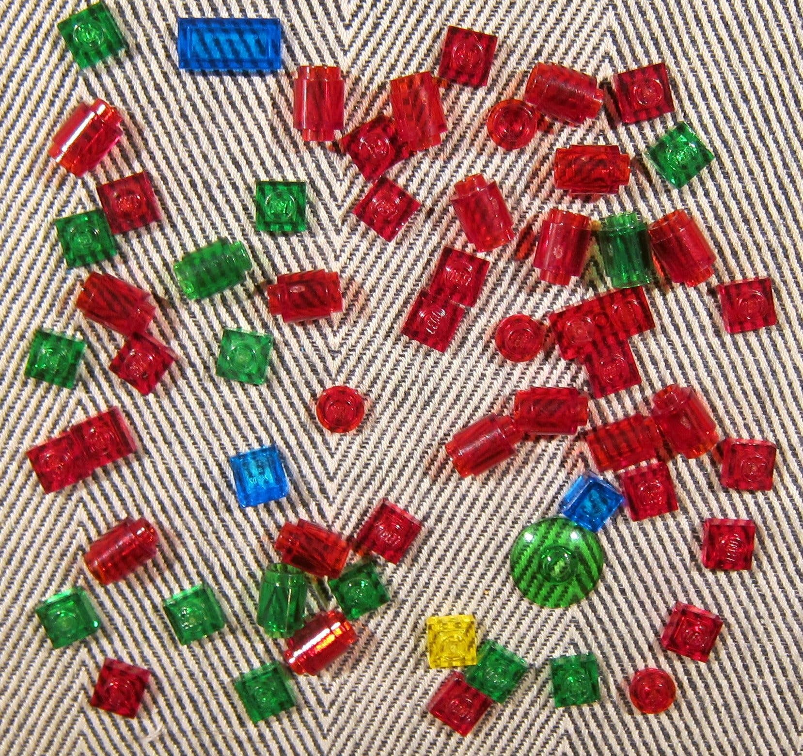LEGO Röd Grön Blå Trans små Rymd Classic Space .. | Köp på Tradera ...