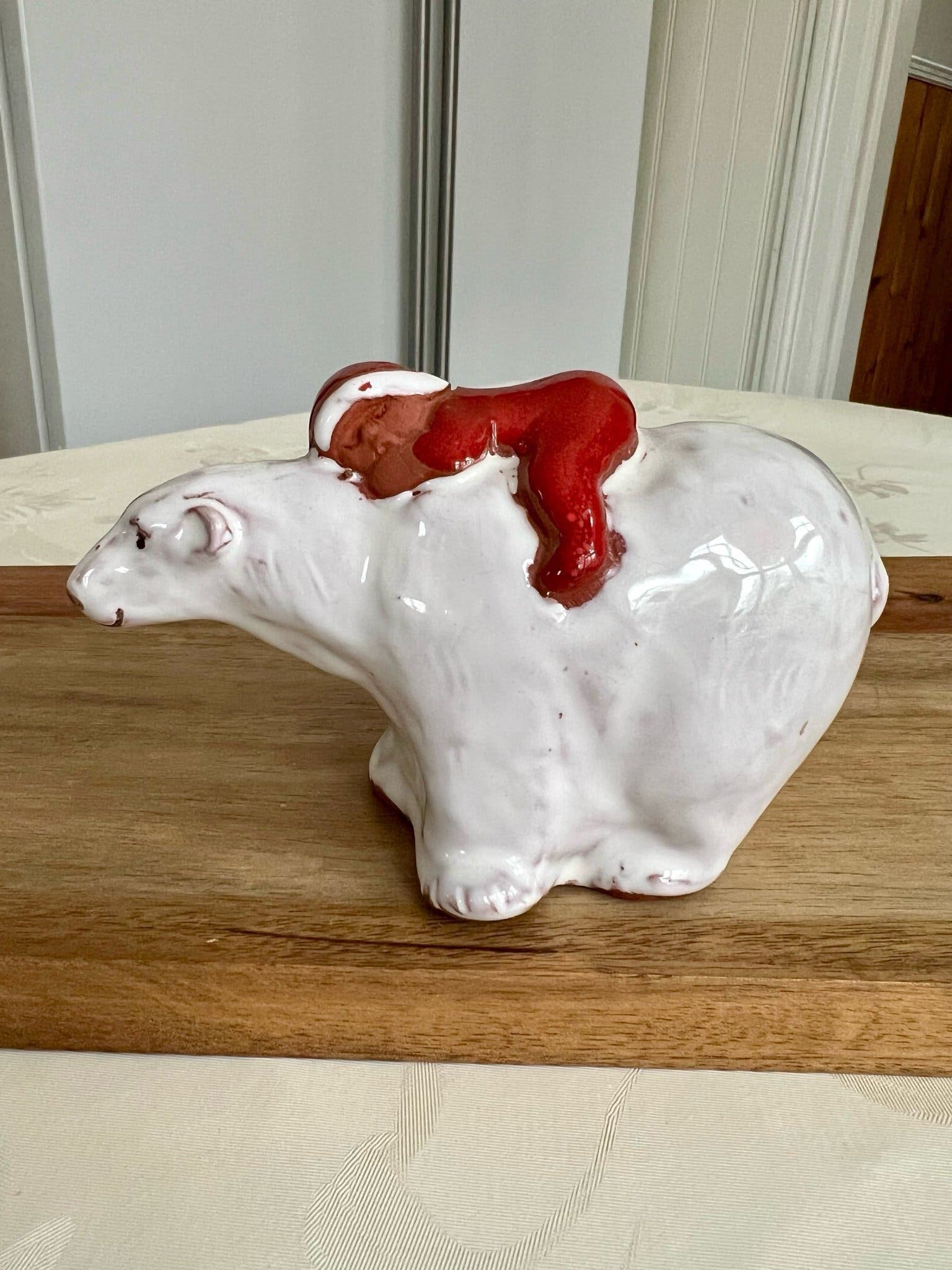 Jul-advent söt tomte liten på isbjörnen - Valli.. | Köp på Tradera ...