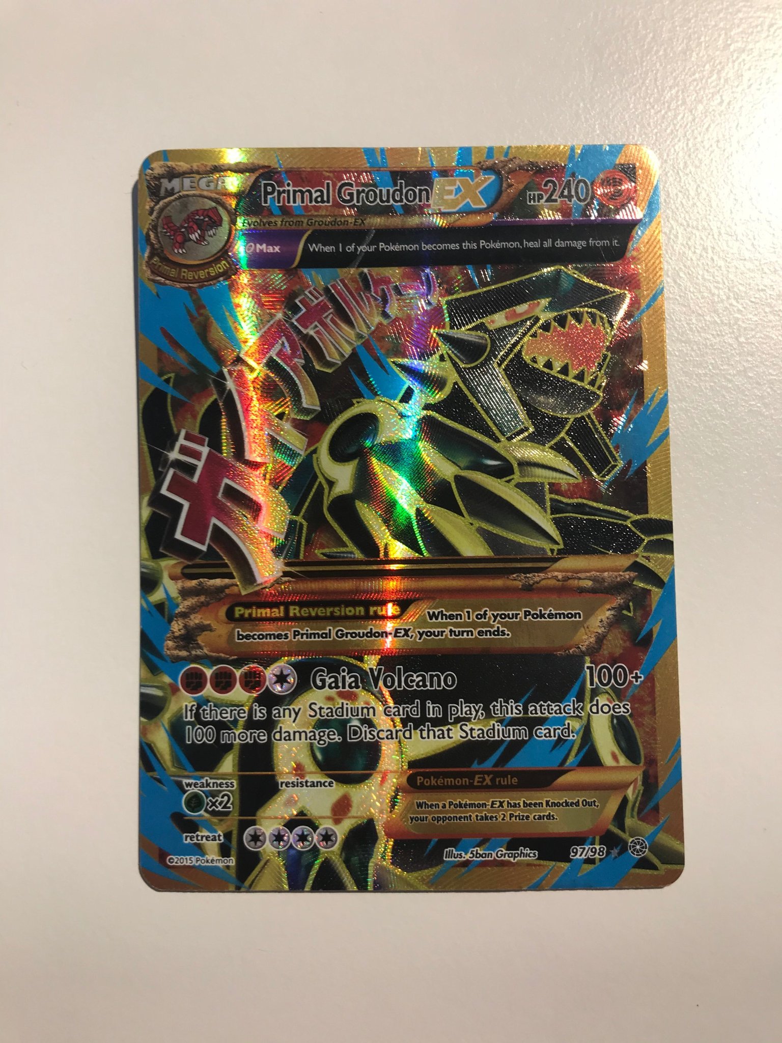 Primal Groudon Ex 9798 Ultra Rare Pokemon 391724915 ᐈ Köp På Tradera