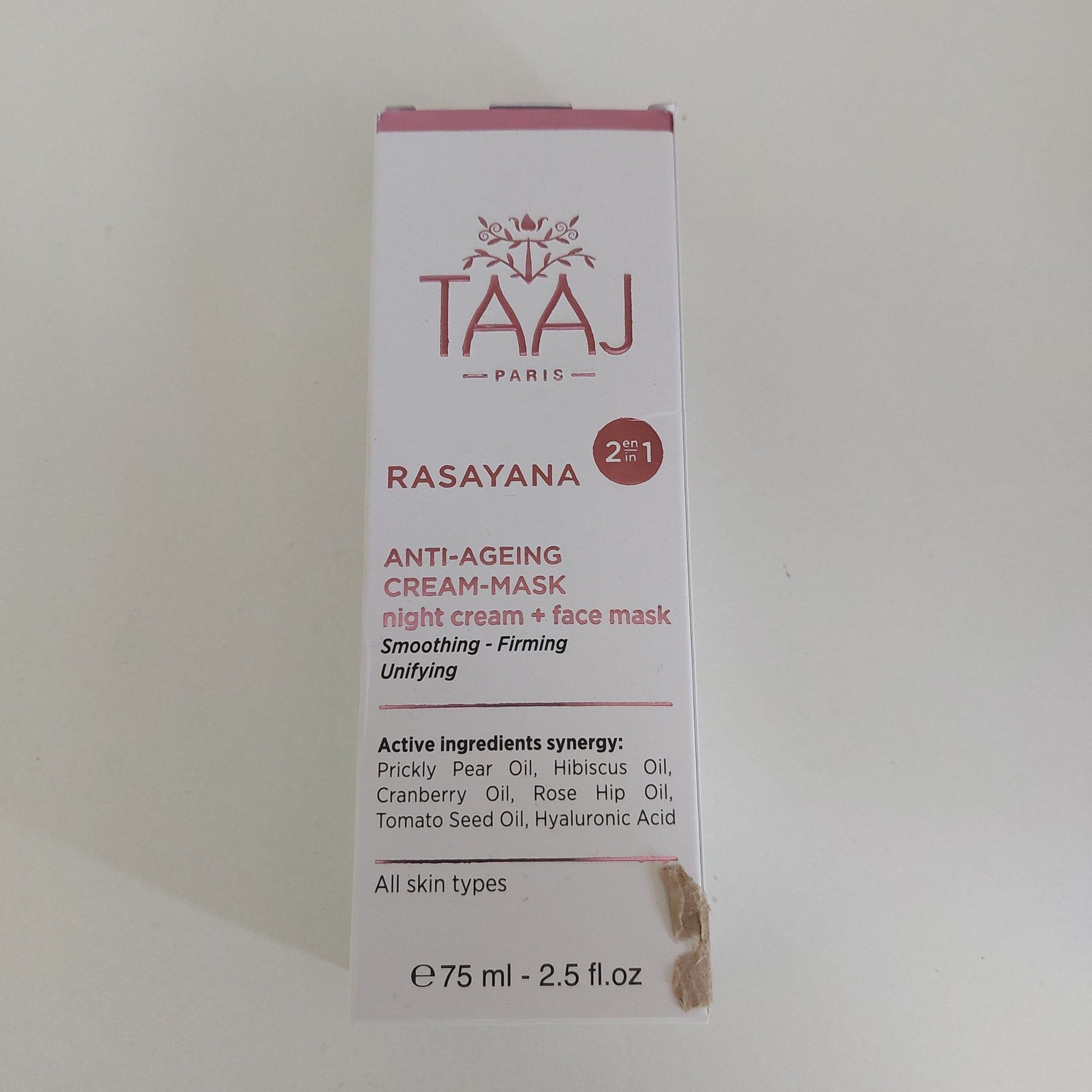 TAAJ Rasayana Anti-Ageing Cream-Mask 75ml | Köp på Tradera (708640865)