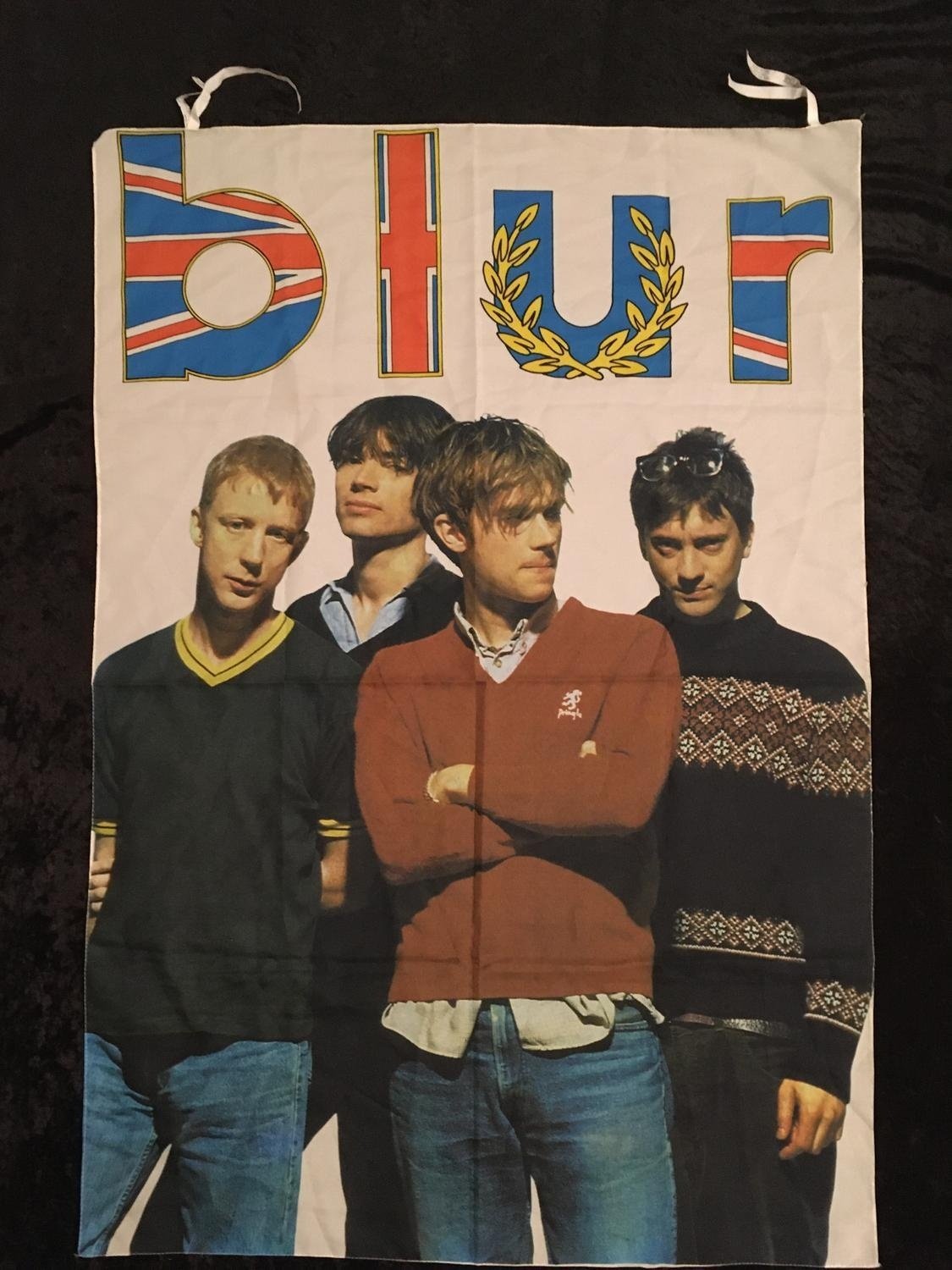BLUR - Band picture Poster flagga SAMLAROBJEKT .. | Köp på Tradera ...