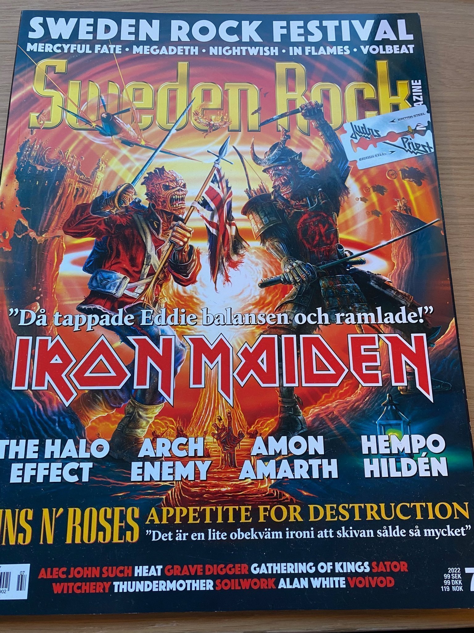 Sweden Rock Magazine 2022 – Iron Maiden på omsl.. | Köp på Tradera ...