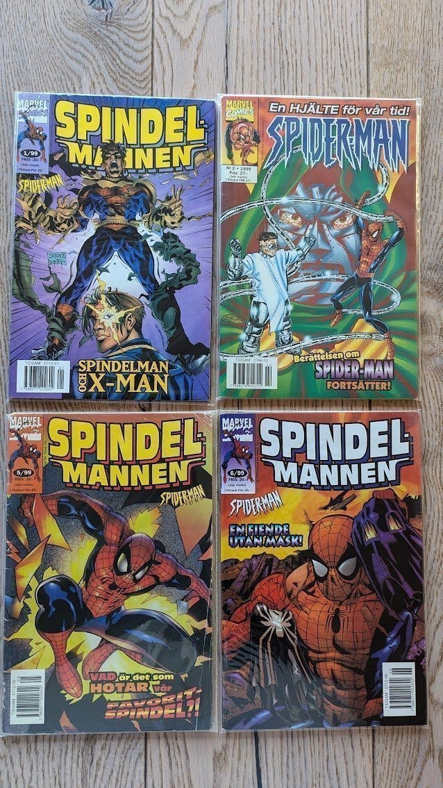 Spindelmannen – 4 originaltidningar från 1999 (.. | Köp på Tradera ...