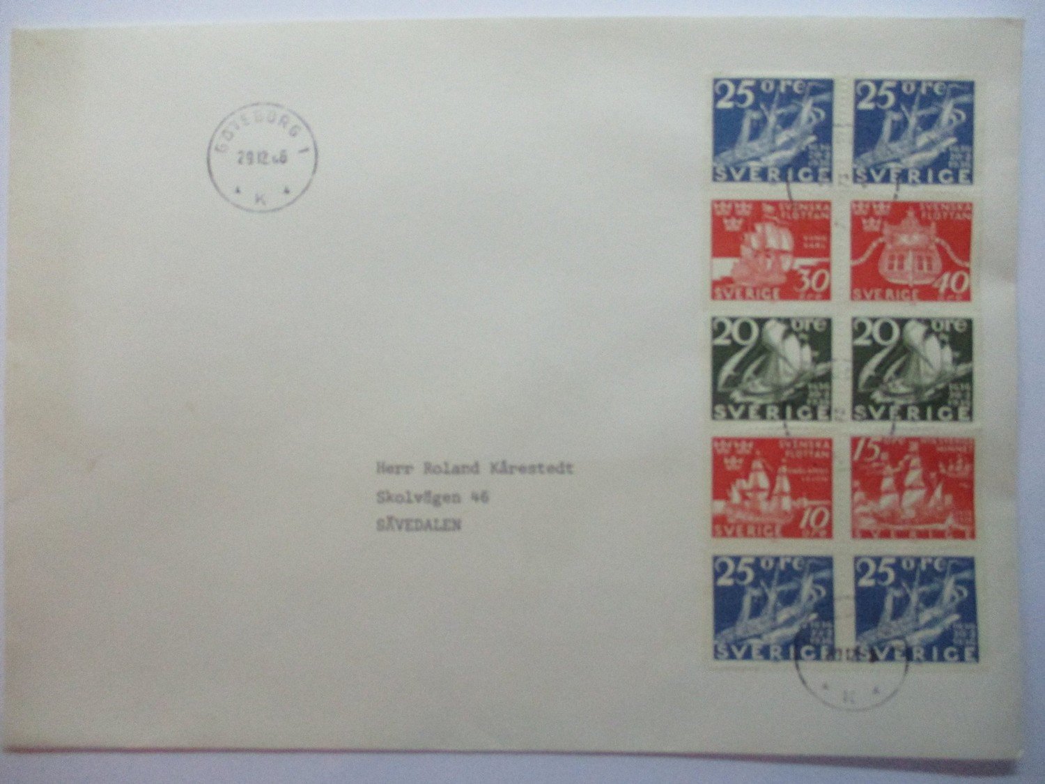 BREV STÄMPLAT - GÖTEBORG 1 29-12-66 | Köp på Tradera (700883074)