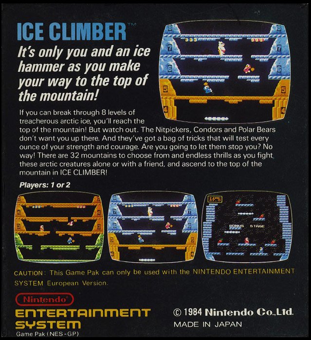 Ice Climber - Nintendo 8-bit/NES.. | Köp från Retroplay på Tradera ...