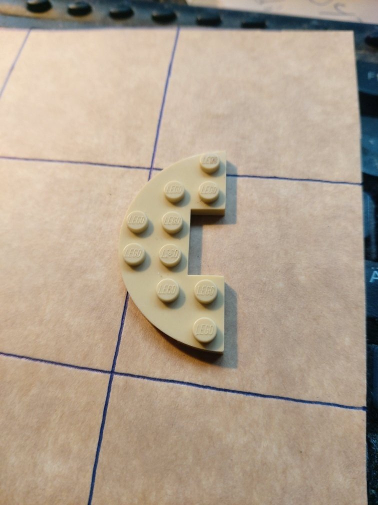 lego beige tan 3x6 rund 1 sida 1x2 cut out | Köp på Tradera (629037275)