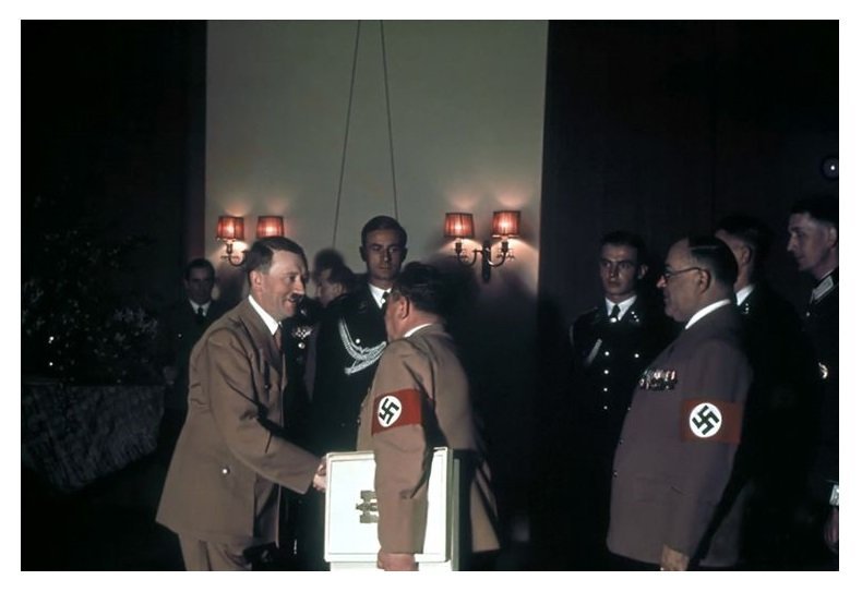 Tredje Riket WW 2 Color Photograph Adolf Hitler | Köp på Tradera ...