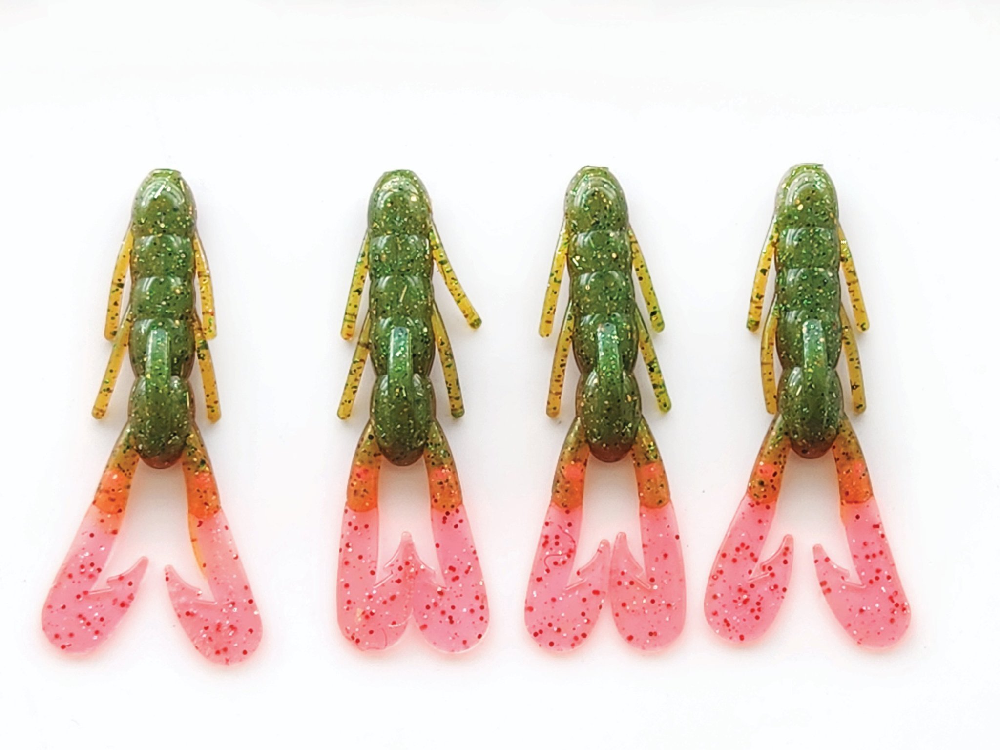 4 st -3.5" AR-S Craw lures with fluorescent legs | Köp på Tradera ...
