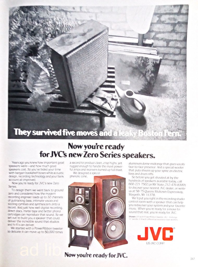 JVC - ZERO SERIES SPEAKERS HIFI TIDNINGSANNONS .. | Köp på Tradera ...