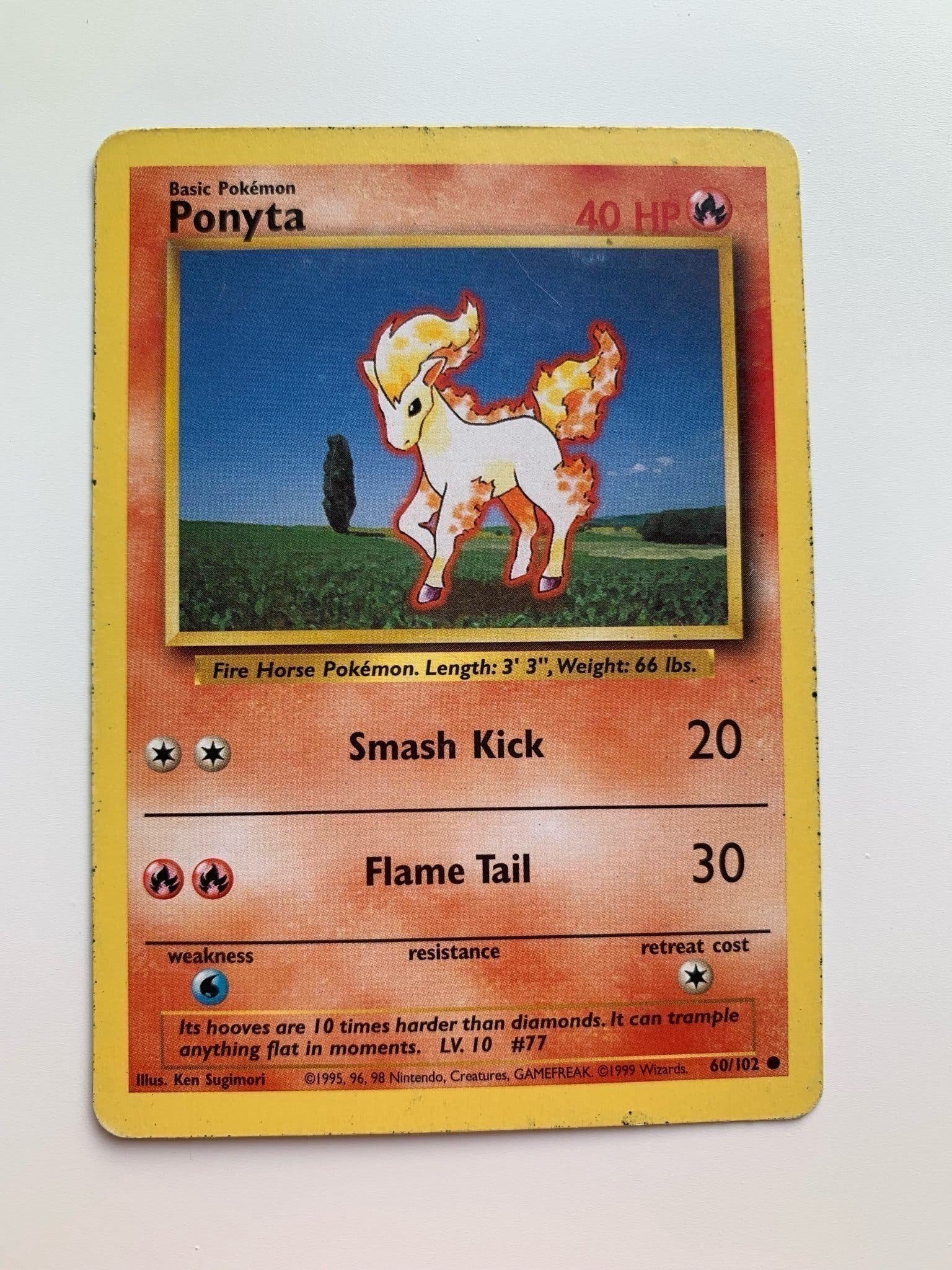 Ponyta - Base set 1999 - Pokémonkort | Köp på Tradera (700341682)
