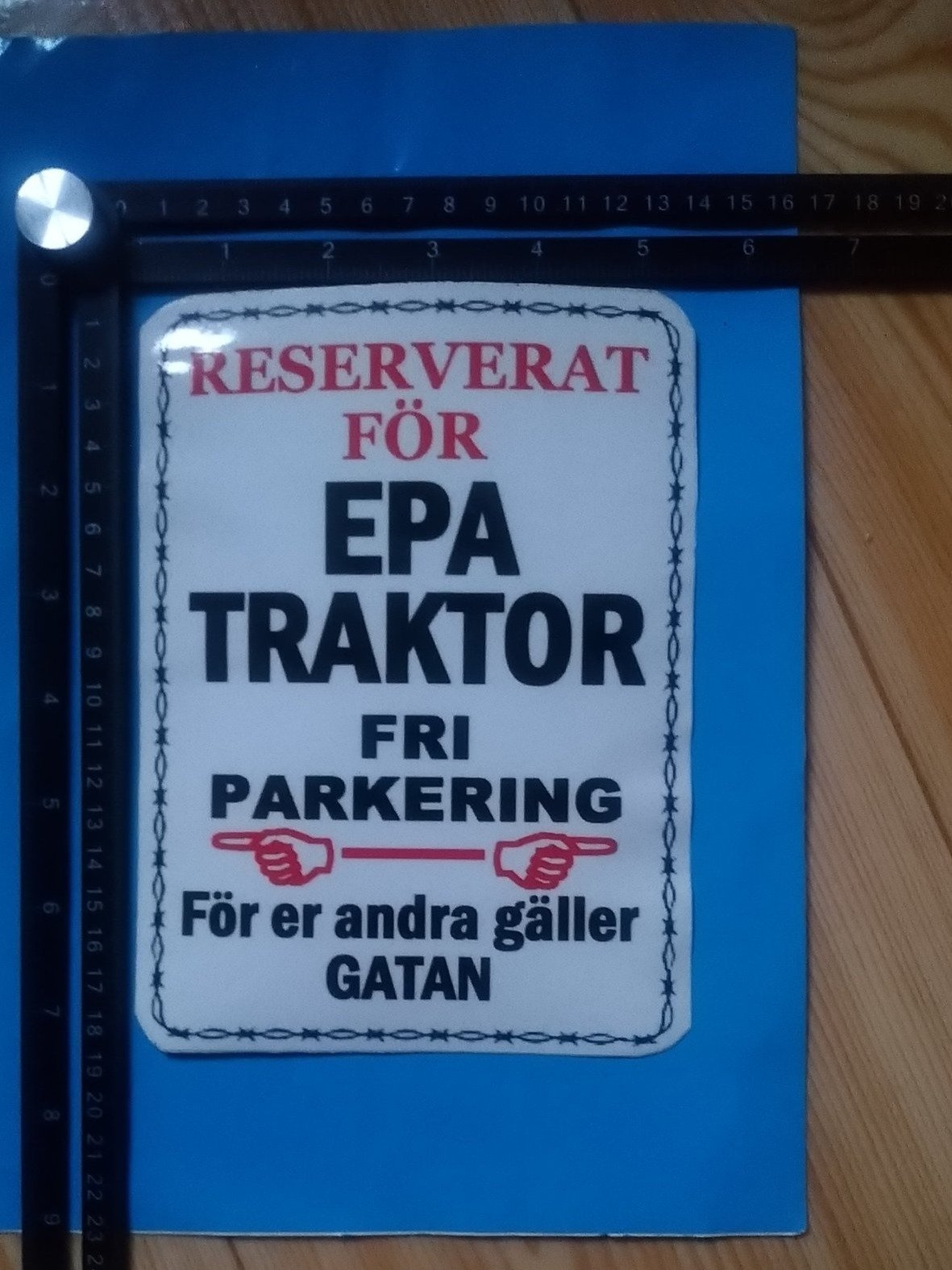 Se produkter som liknar EPA TRAKTOR - Skylt - Fri Par.. på Tradera ...