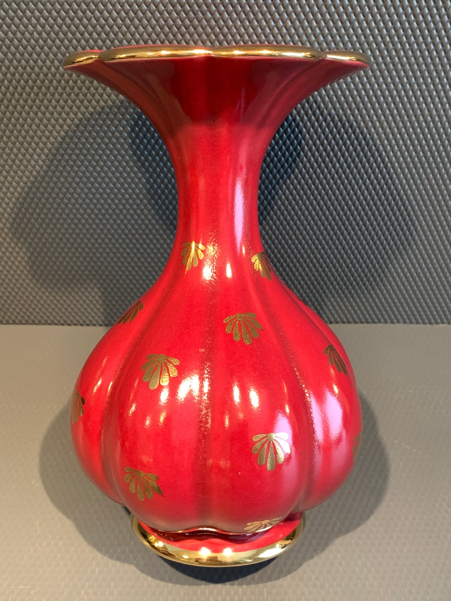 Vintage stor vas RUBIN och Arthur Percy Upsala .. | Köp på Tradera ...