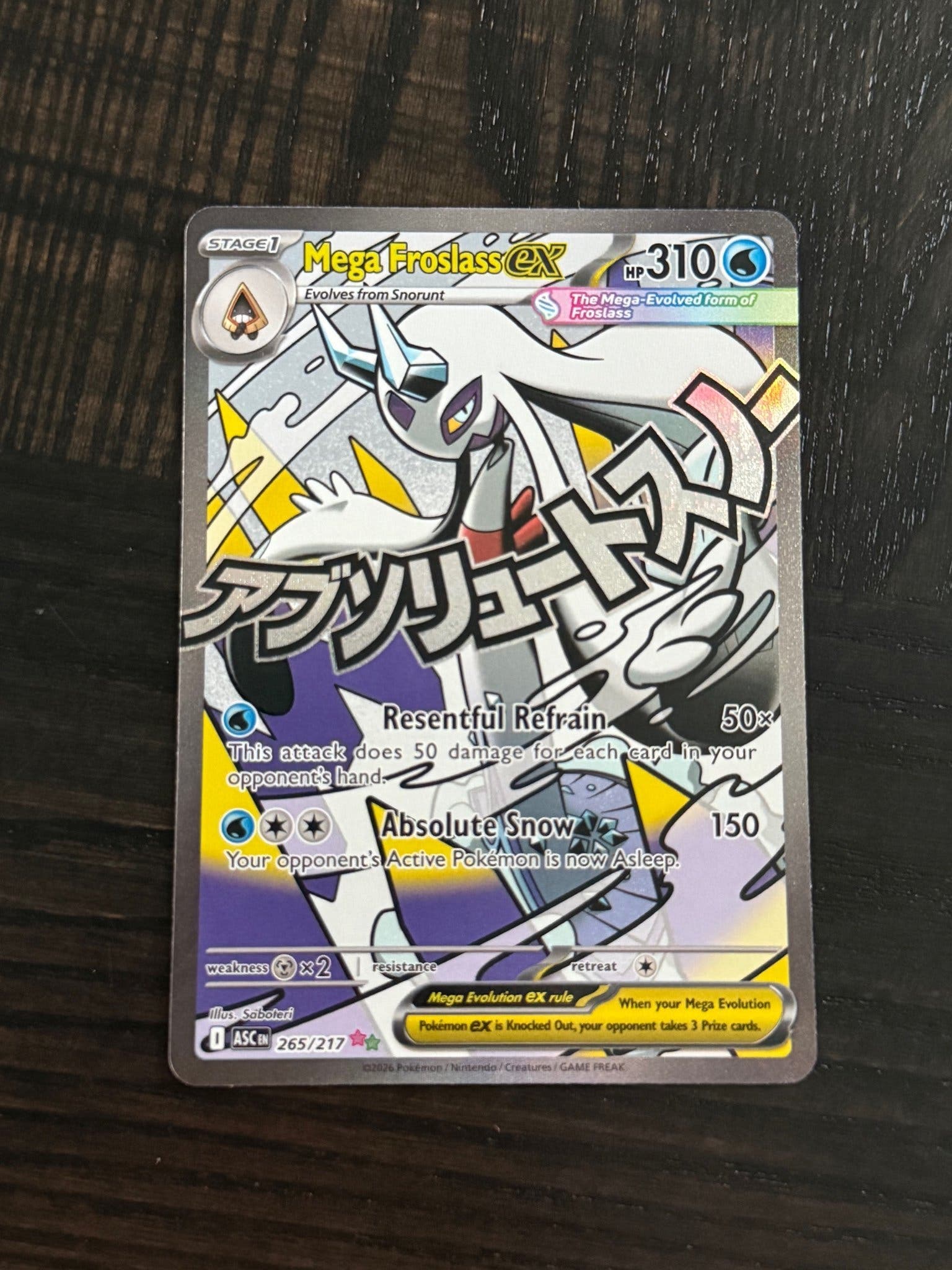 Mega Froslass ex 265/217 Ascended Heroes Pokemo.. | Köp på Tradera ...