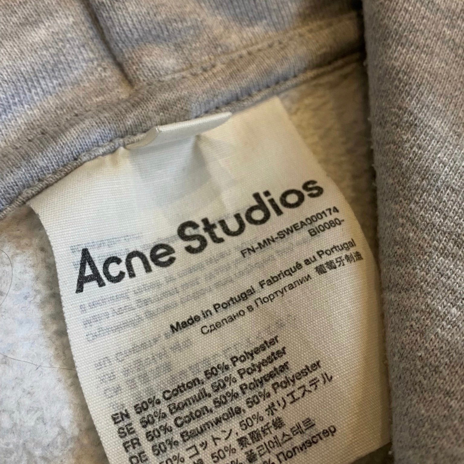 Acne Studios Heavyweight Pink Label Forres Hoodie K p P Tradera