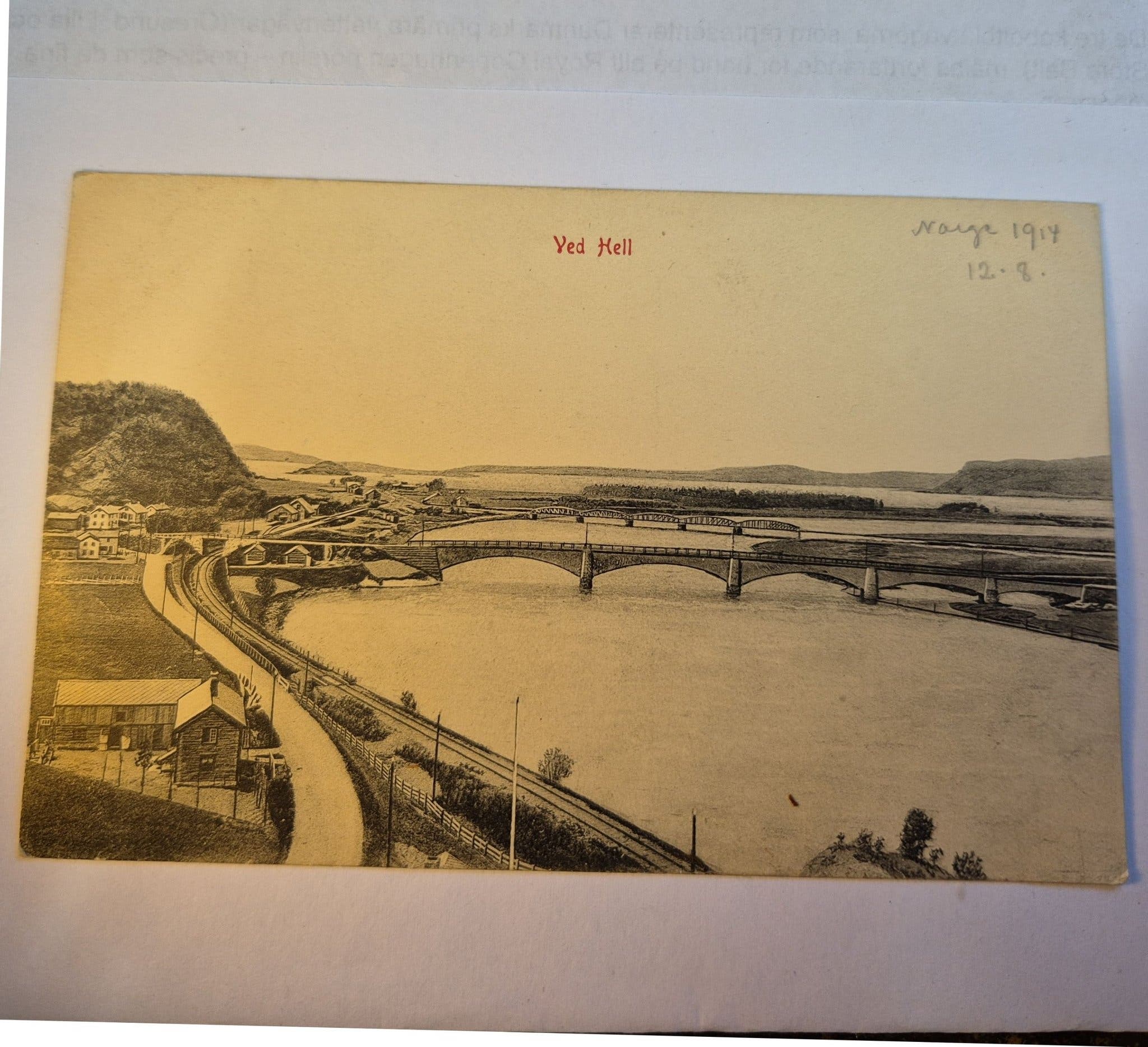 Norge Ved Hell 1914 järnvägg och broar | Köp på Tradera (651046825)