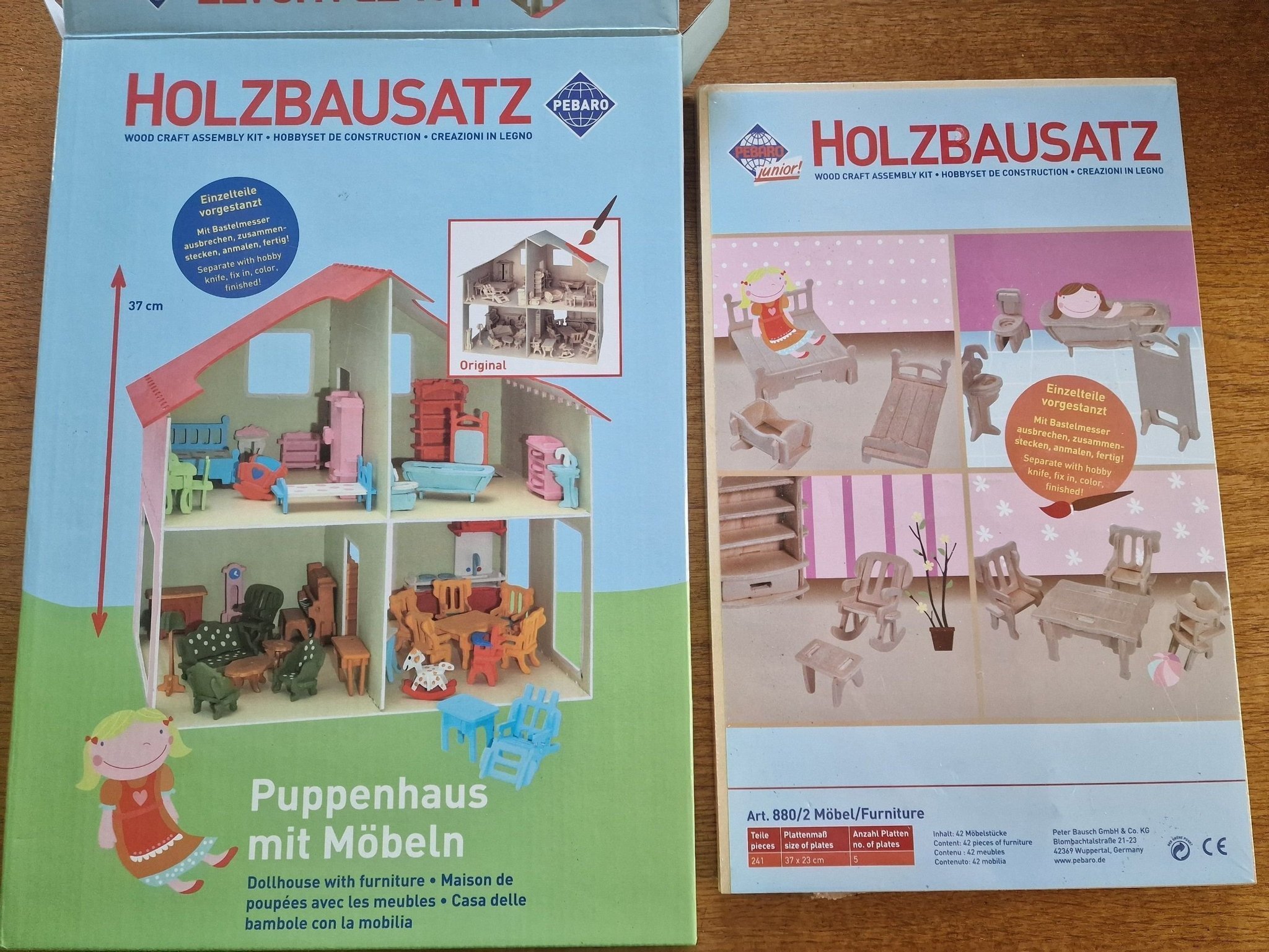 Trä byggsats till dockhus + möbler | Köp på Tradera (708061595)