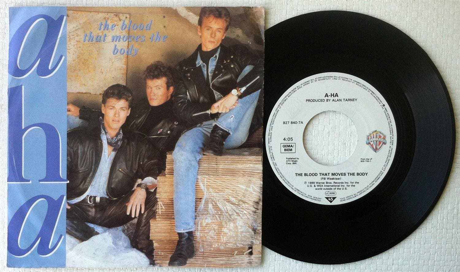 A-HA 'Blood That Moves The Body' German 7" - VE.. | Köp på Tradera ...