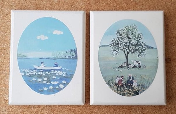 Se produkter som liknar Liten fin TAVLA x 2 Asta Pulk.. på Tradera ...