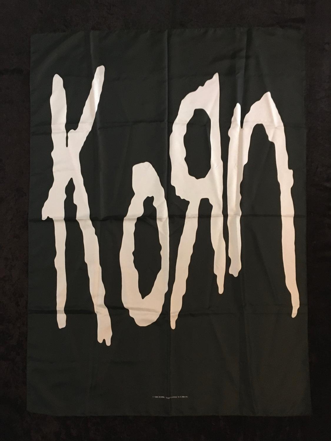 KORN - Band Logo. Poster flagga från 1995 Samla.. | Köp på Tradera ...