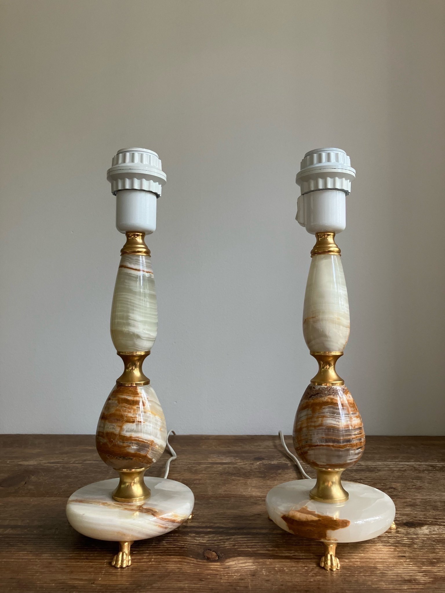 Paret lampor RAF marmorlampor .. | Köp från Stigefjälls på Tradera ...