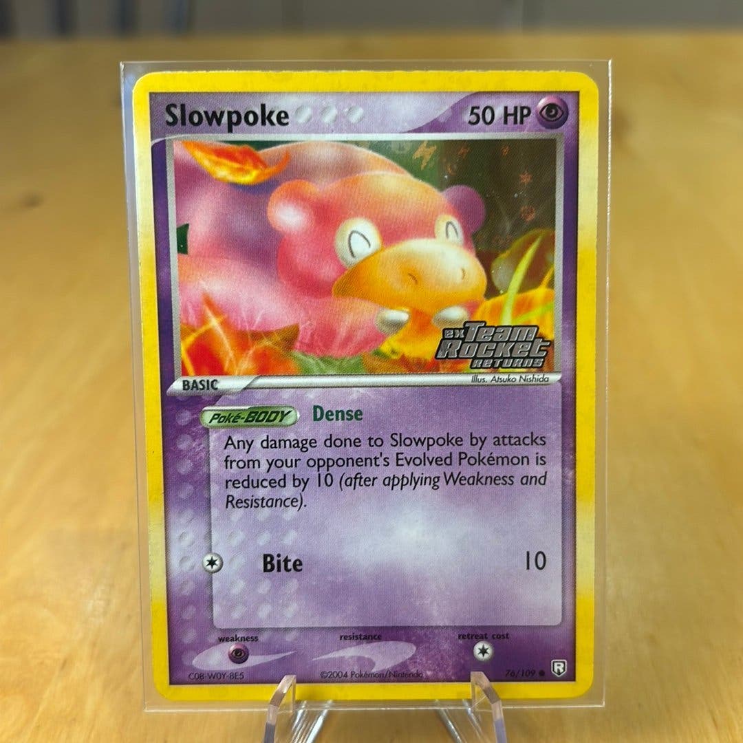 Slowpoke 76/109 - Reverse Holo - EX Team Rocket.. | Köp på Tradera ...